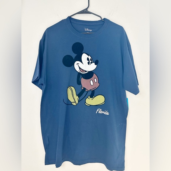 Disney | Shirts | Disney Mickey Mouse Florida Navy Blue T Shirt Size ...